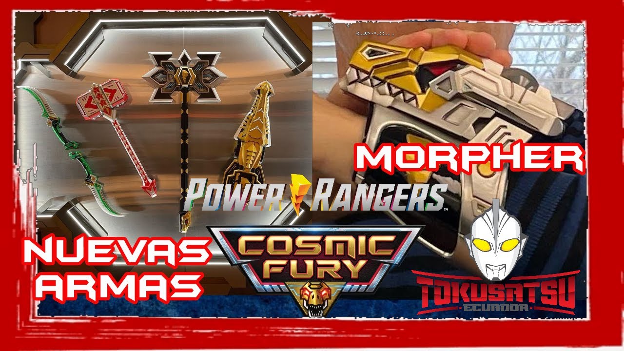 Armas y Morpher de Power Rangers Cosmic Fury - YouTube