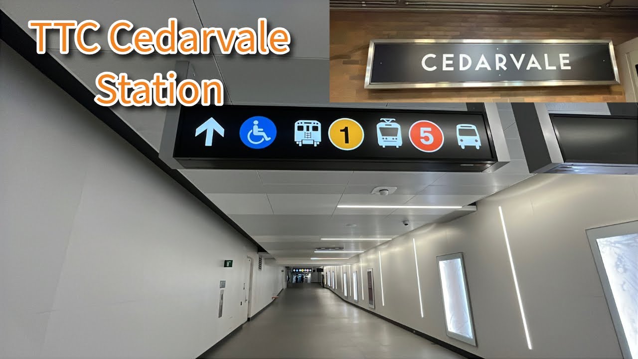 Toronto TTC Cedarvale Station Walkthrough (Street Level to Line 1 ...