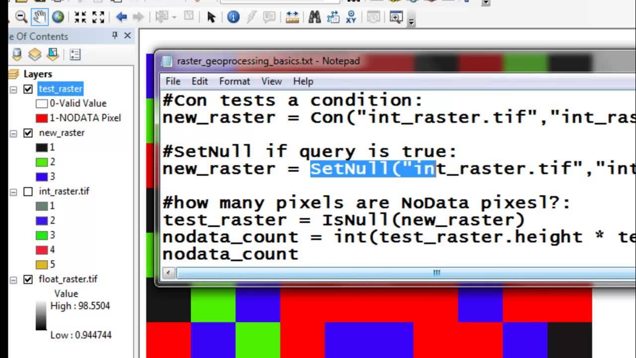 Basic Raster Processing using Python in ArcGIS - YouTube