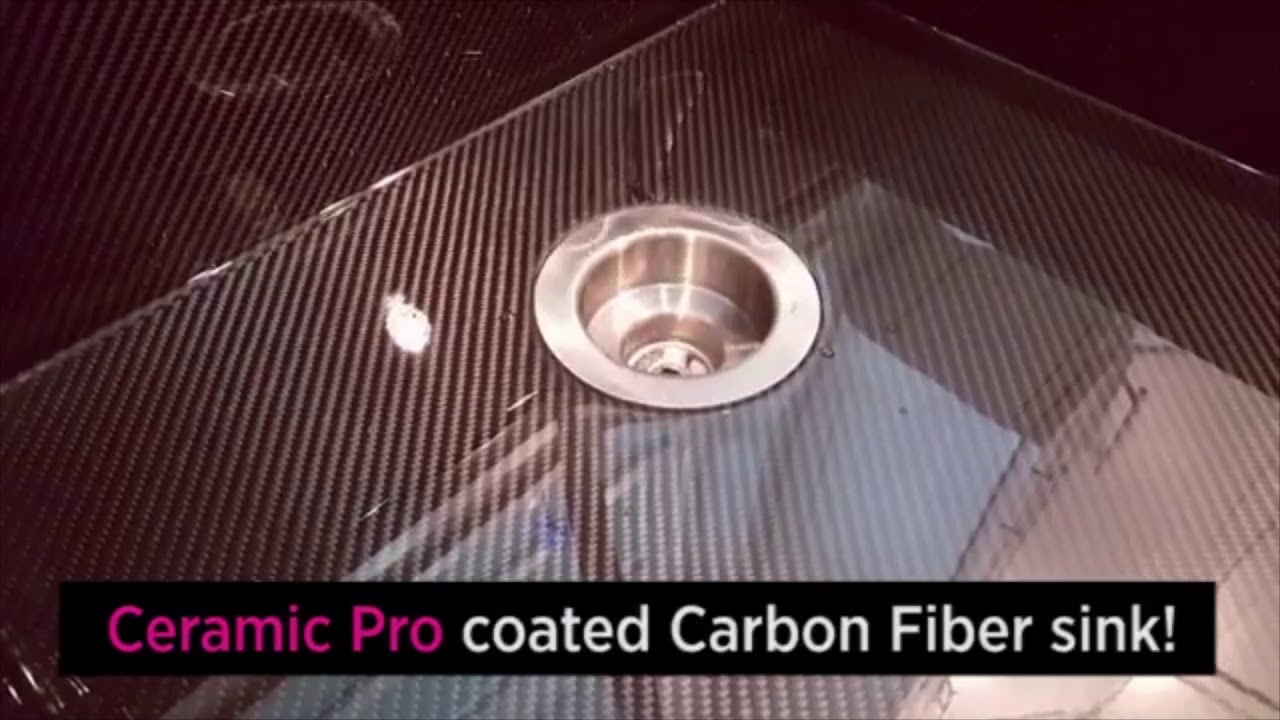 Carbon Fiber Sink Coated with Ceramic Pro - YouTube