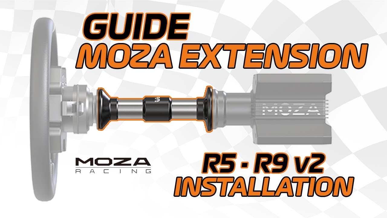 MOZA R9 V1 & V2, R16 R21 V1 Wheel base Extension Rod - Installation ...