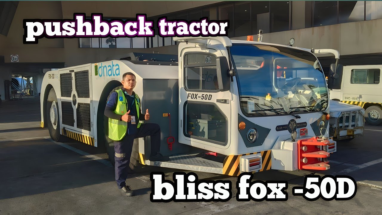 bliss fox -50D pushback tractor - YouTube