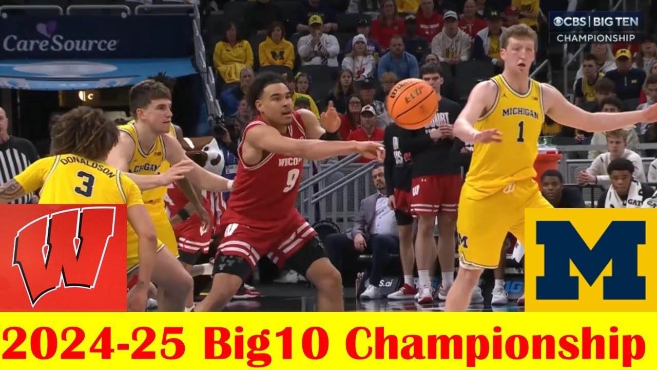 Wisconsin vs Michigan Basketball Game Highlights, 2024-25 Big 10 ...