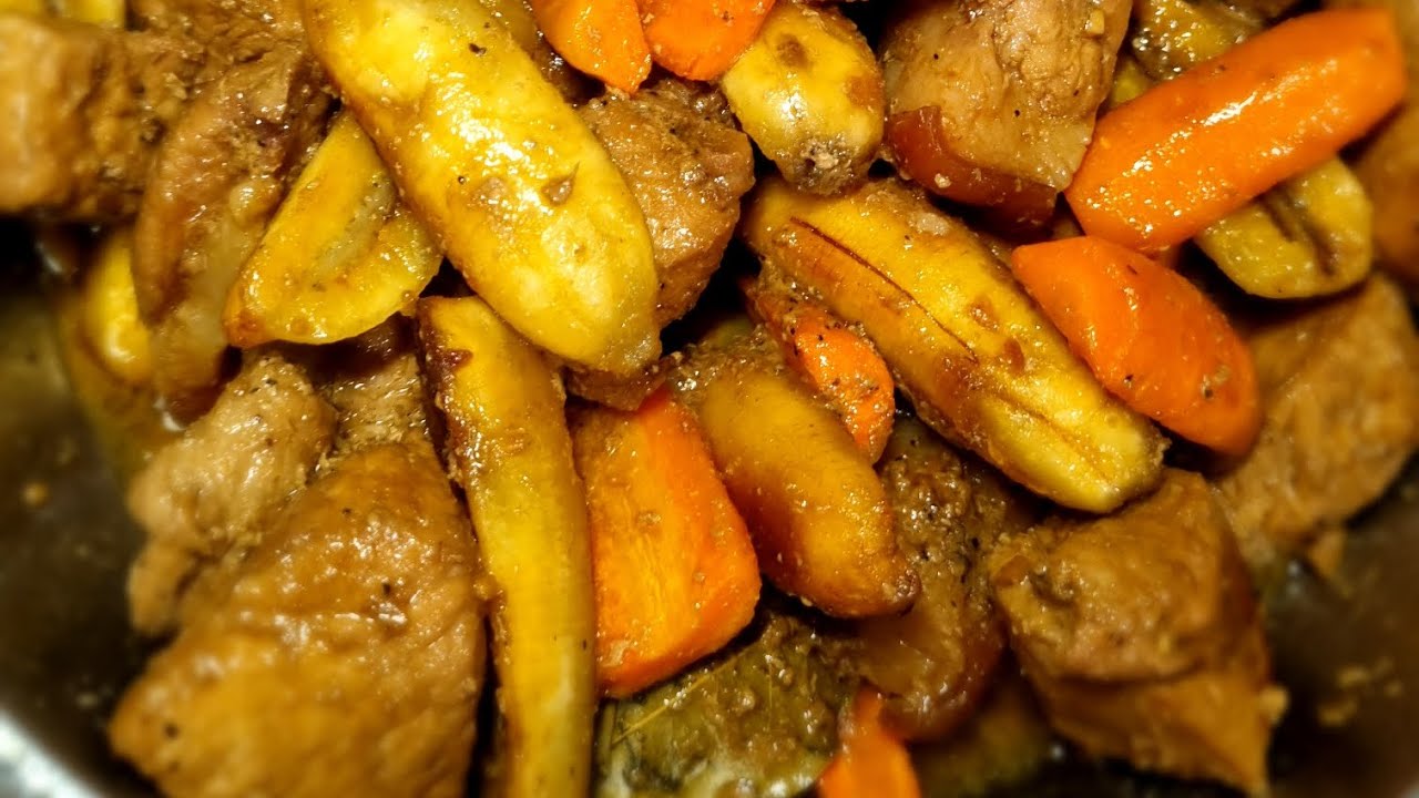 Favorite Pinoy Recipe "Pork Estofado" - YouTube