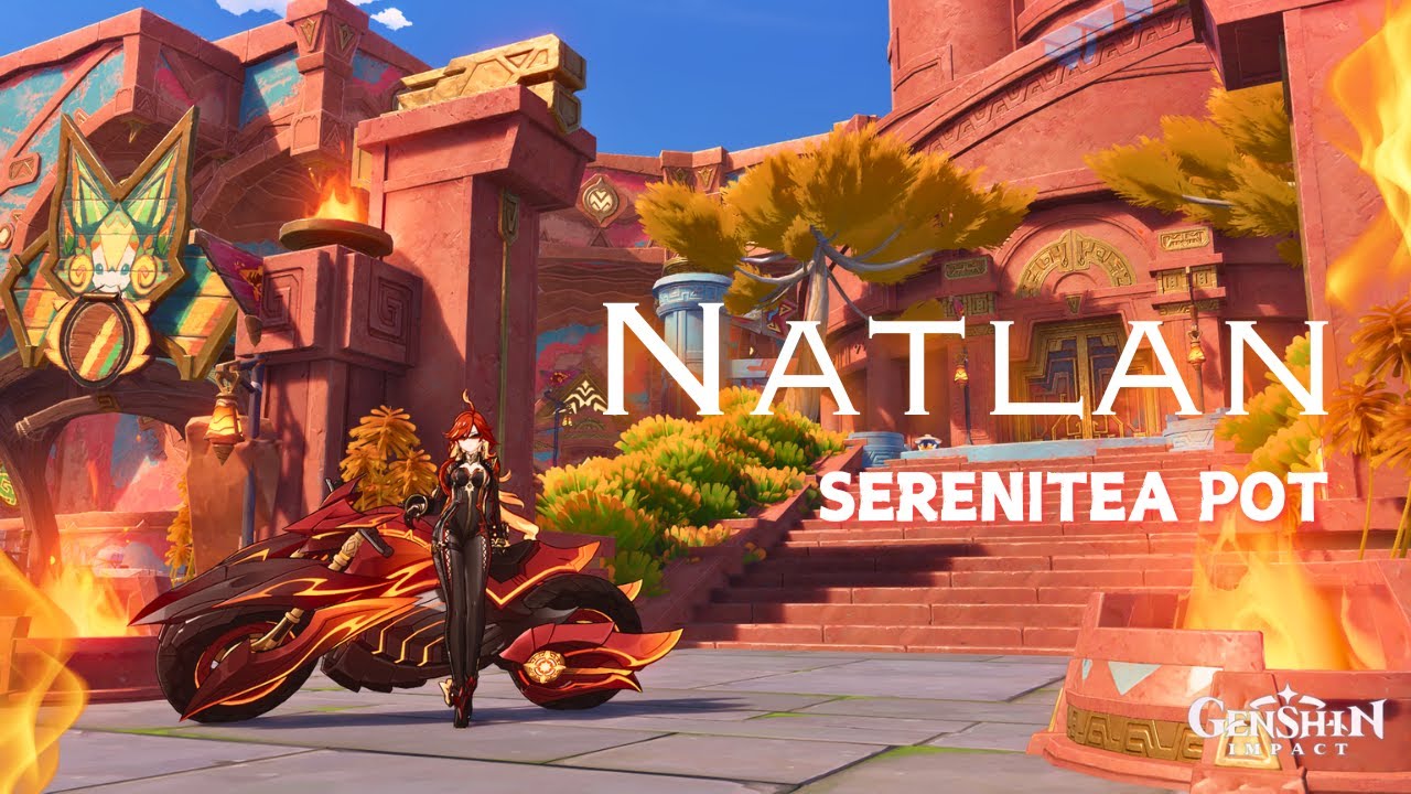 FIRST BUILD in the NATLAN TEAPOT ( W/ ID ) || Serenitea pot - YouTube