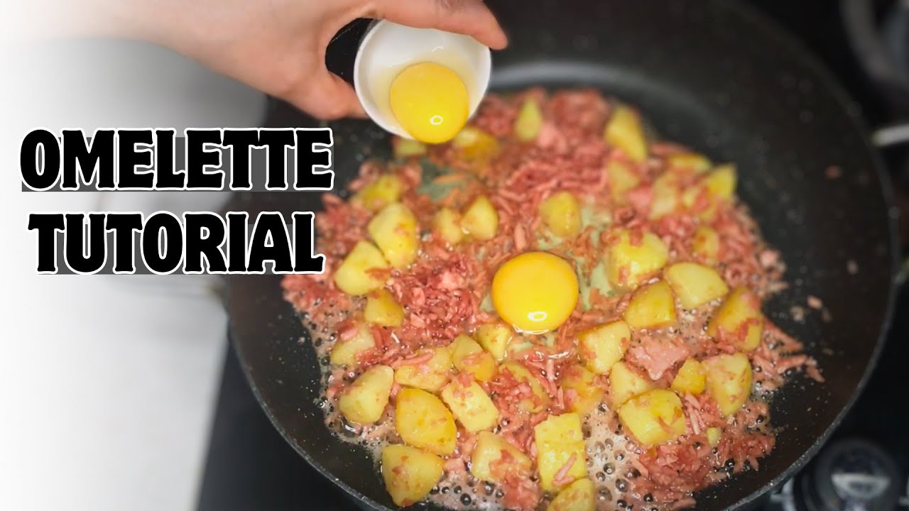 💛Sausage and Potato Omelette Tutorial 😍 Delicious Sausage and Potato ...