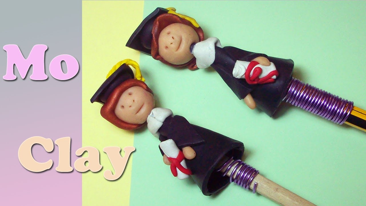 Diy: Polymer clay Tutorial -ricordo per una Laurea - Regalo de ...