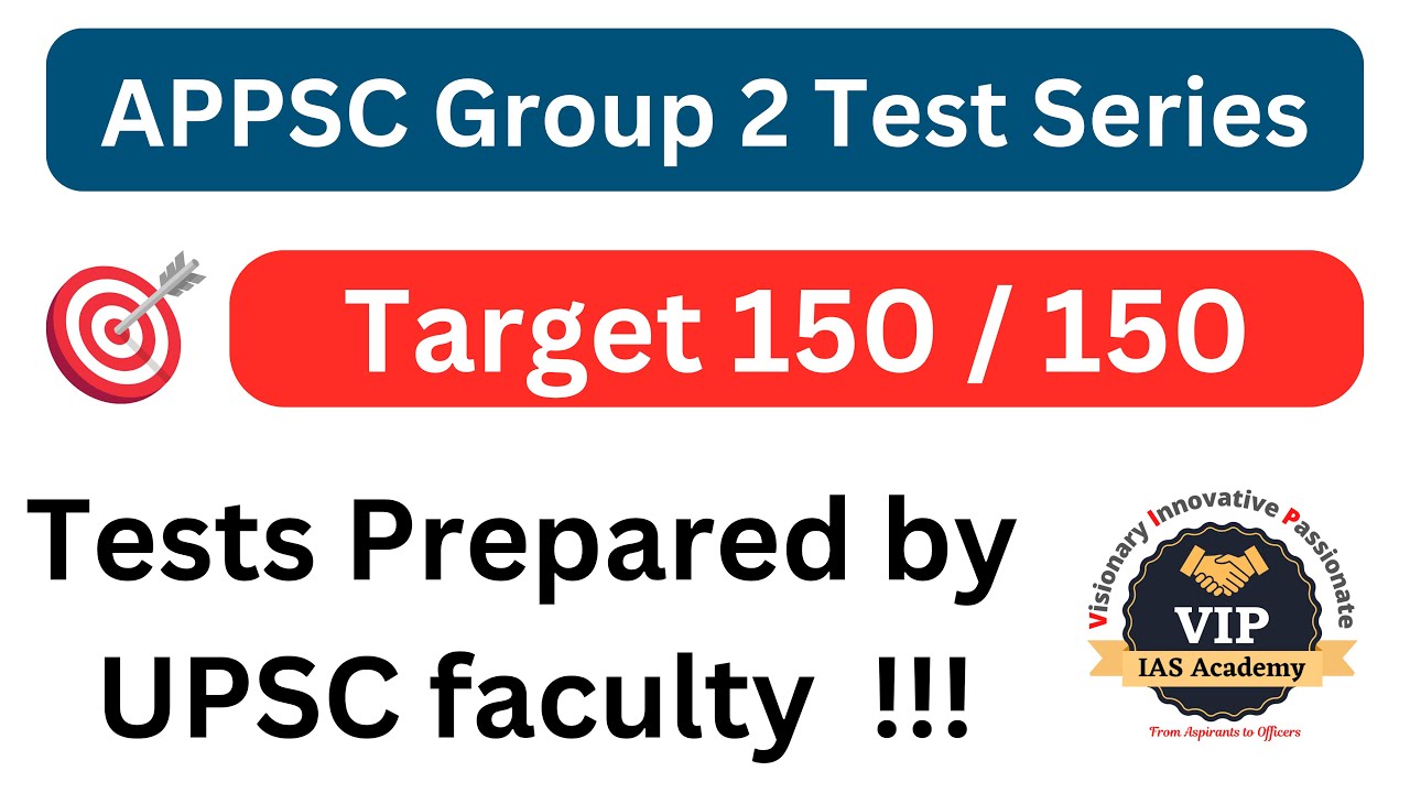 High Quality Test Series for APPSC Group2 Exam #appscgroup2testseries # ...