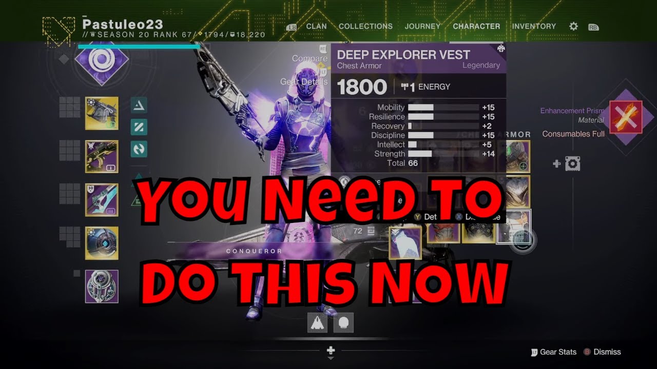 You Need To Do This Now For The God Roll Armor + Ascendant Shards ...