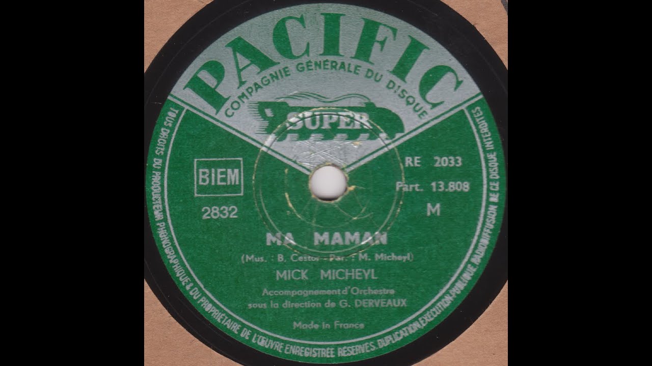 Mick Micheyl " Ma Maman " 1951 - YouTube