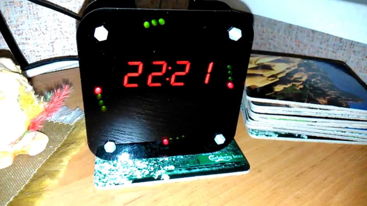 DS1302 DIY Rotation Clock with case - YouTube
