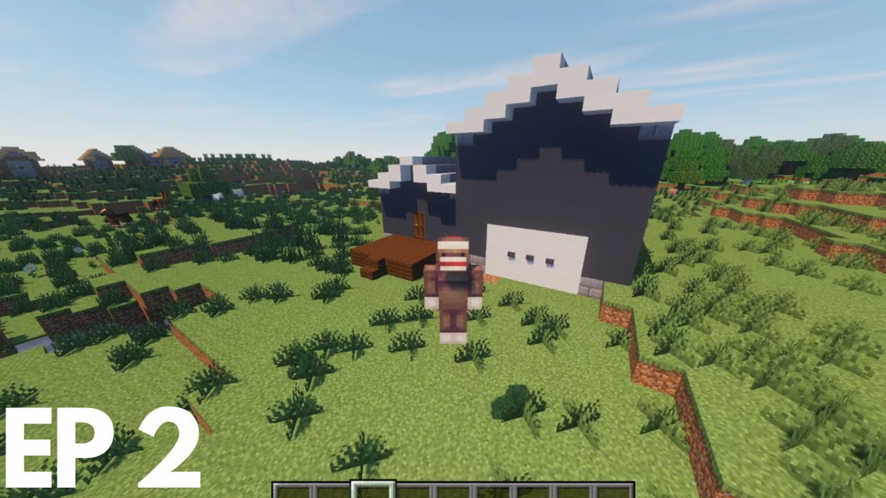 Daily Minecraft City Building Challenge: EP 2 -Suburban House - YouTube