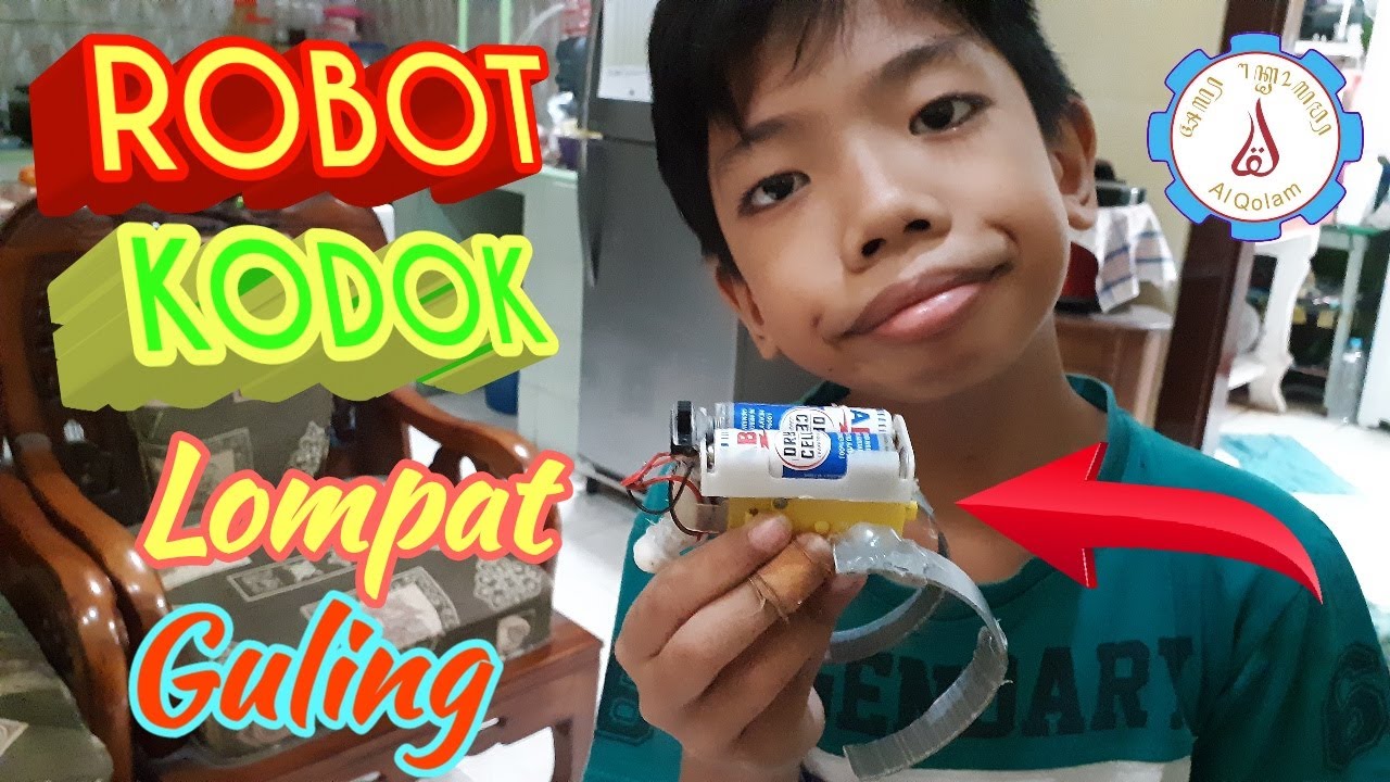 Cara membuat robot kodok bisa lompat dan guling - YouTube