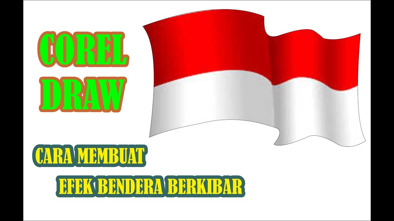 Cara membuat efek bendera berkibar | corel draw - YouTube