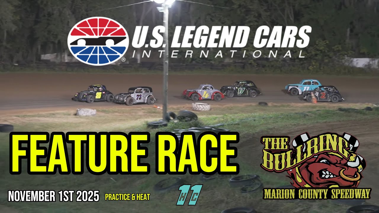 Legend Cars | Marion County Speedway | Practice, Heat & Feature - YouTube