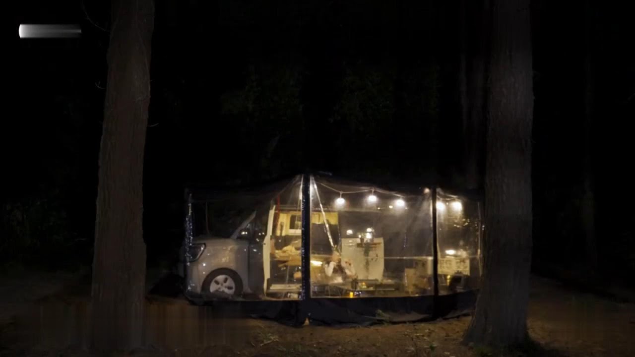 Camping and cooking in car with beautiful veiw - YouTube