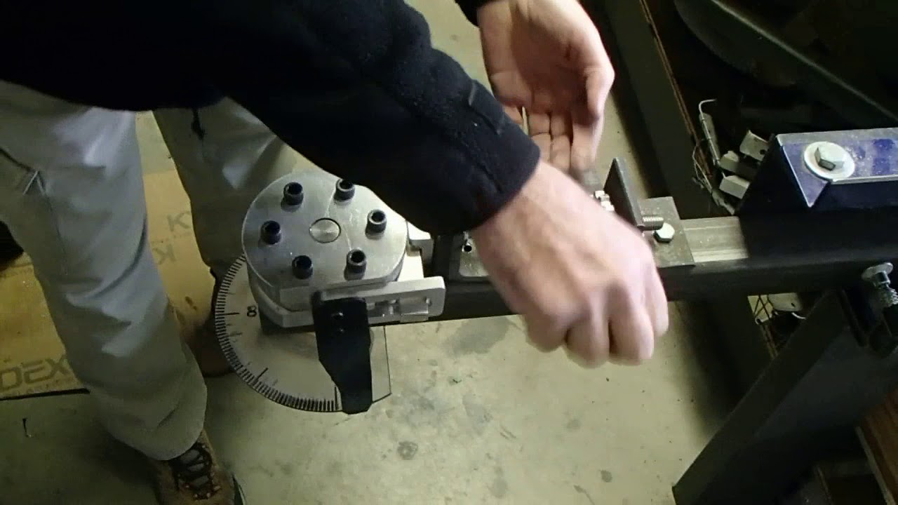 home made tube bender for steel and aluminum tubing - YouTube