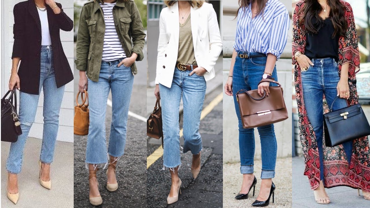 COMO COMBINAR unos PANTALONES JEANS para VERSE ELEGANTE Y ESTILOSA ...