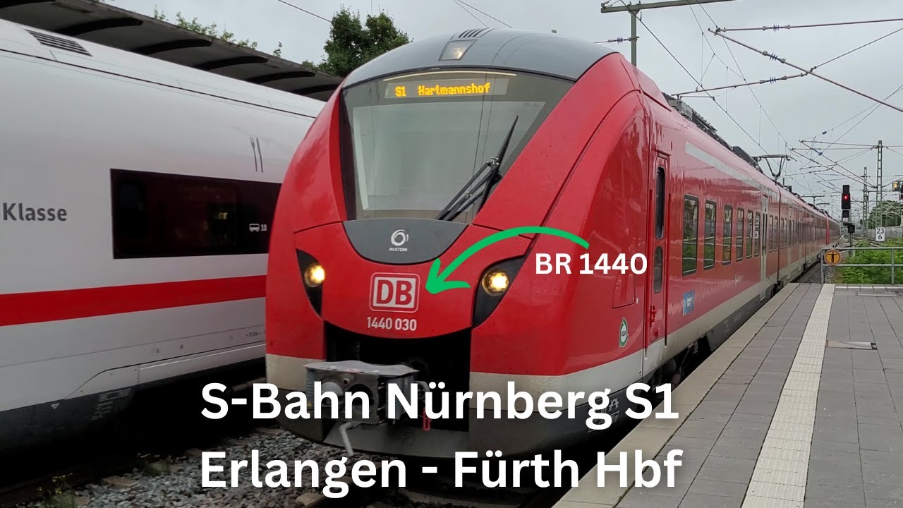 S-Bahn Nürnberg Linie S1: Erlangen - Fürth (Bay) Hbf onboard the BR ...