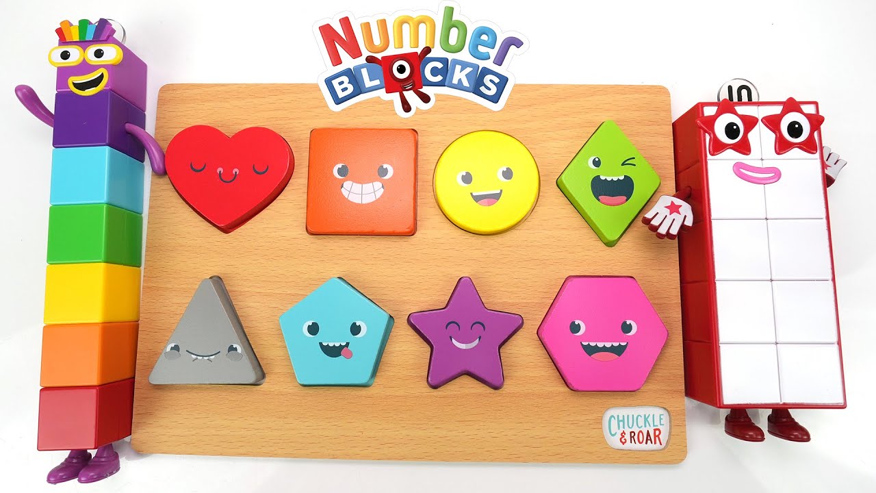 Numberblocks Shape Matching Puzzle Challenge for Toddlers | Learning ...
