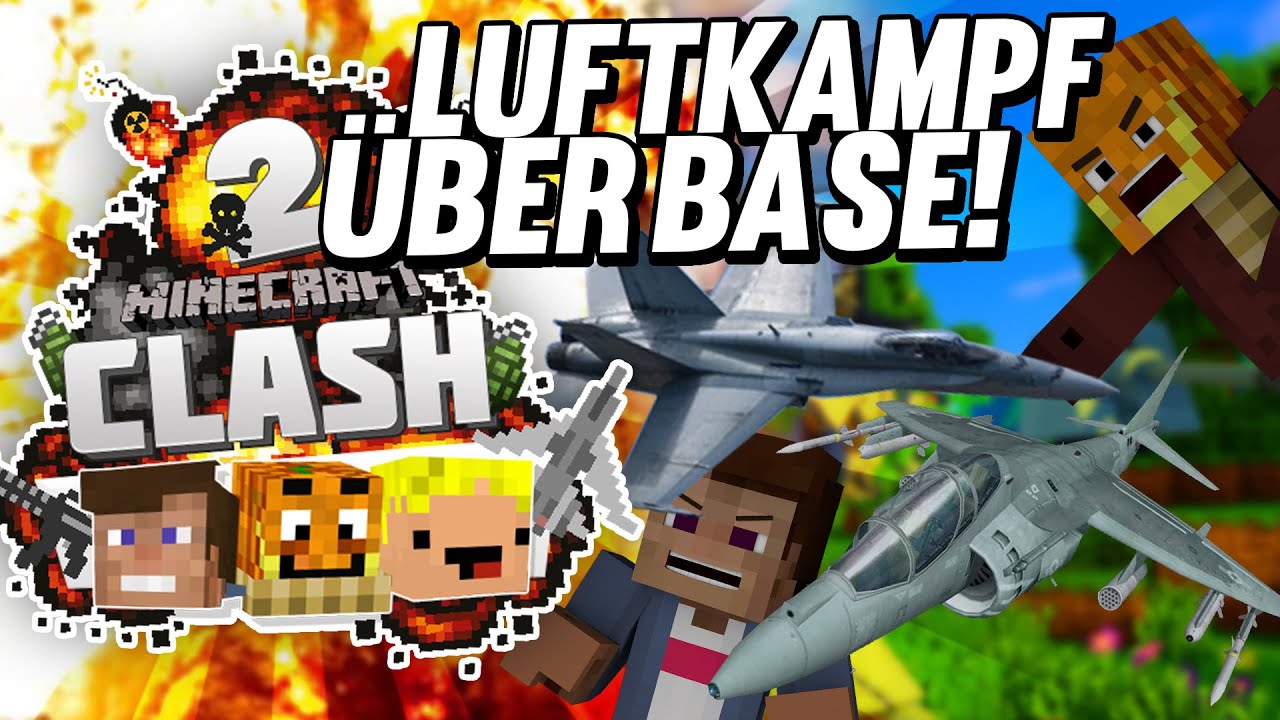 LUFTKAMPF ÜBER UNSERER BASE | MINECRAFT CLASH 2 | REWINSIDE - YouTube