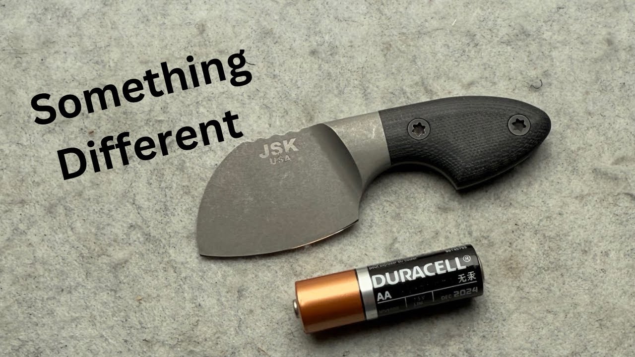 Josh Scott Knives -JSK- Production Pocket Cleaver Knife Review - YouTube