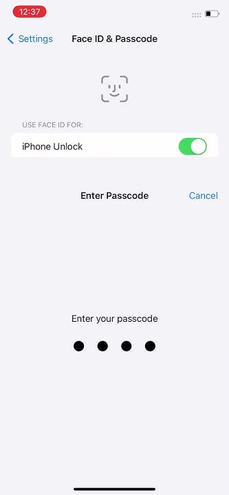 Changing iphone password from 6 to 4 digits. . . - YouTube