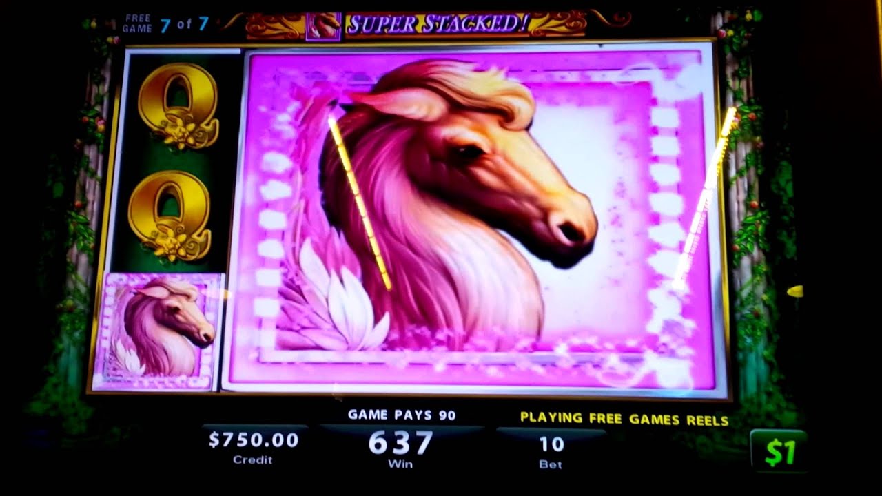 Golden Goddess Slot Machine Bonus Round $10 Max Bet - "The Horse" - YouTube