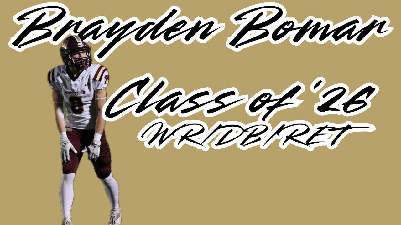 Brayden Bomar Junior Year Highlights - 2024 Season - YouTube