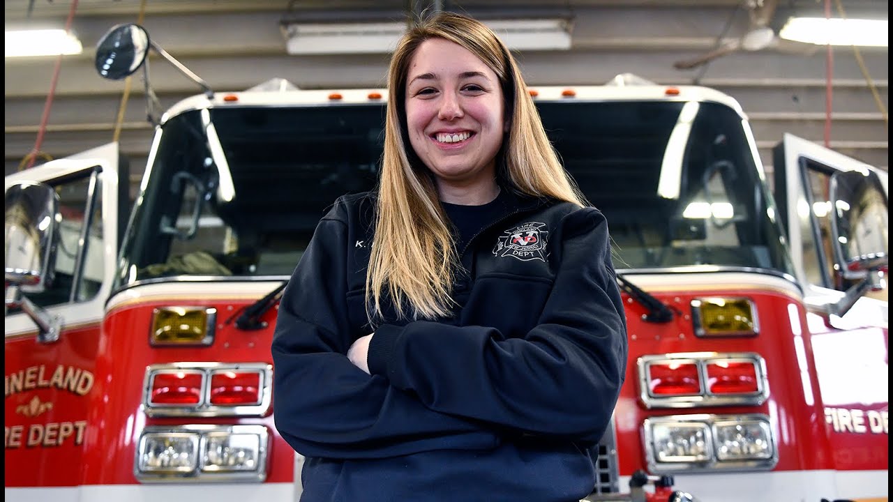Meet Vineland's first female career firefighter Kay Low - YouTube