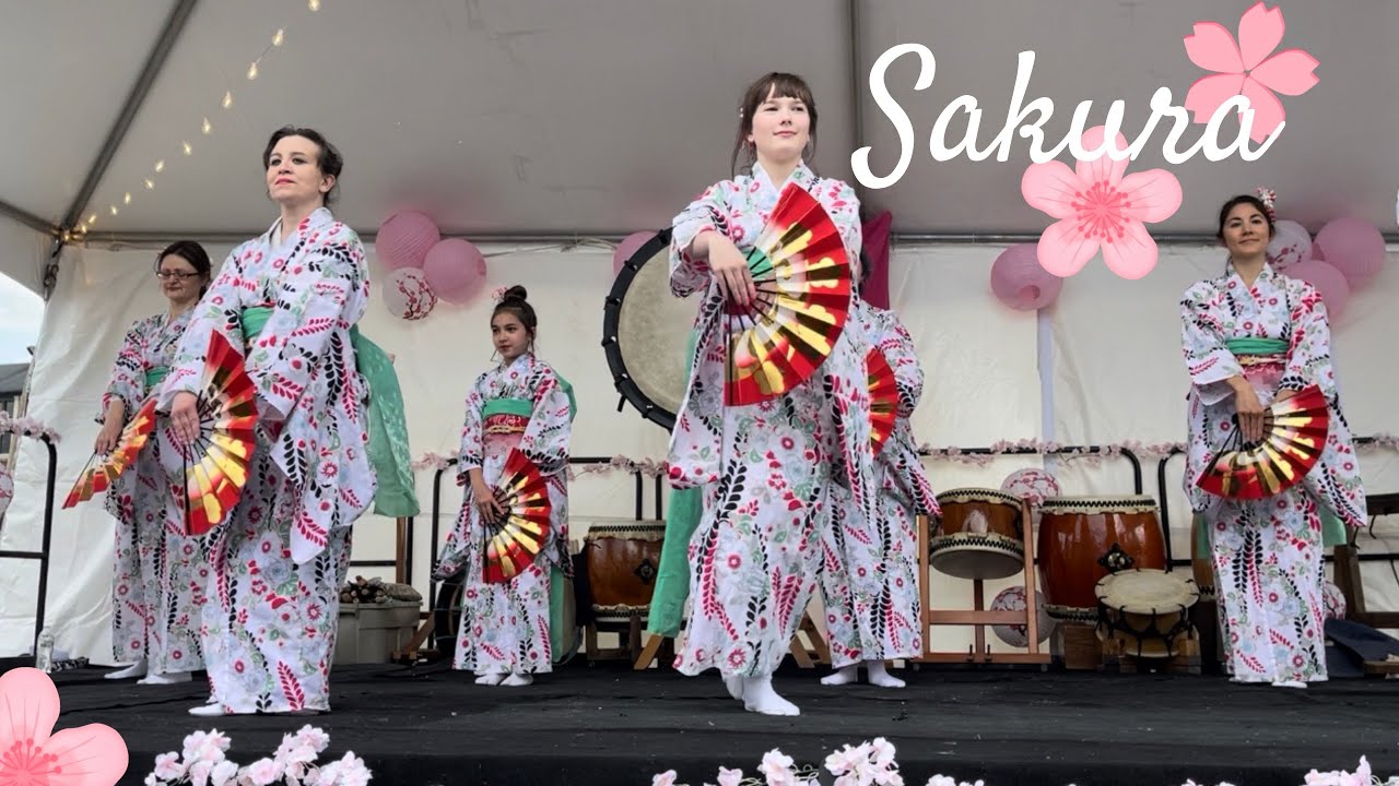 Sakura -Sho-Jo-Ji Japanese Dancers at the Cherry Blossom Festival - YouTube