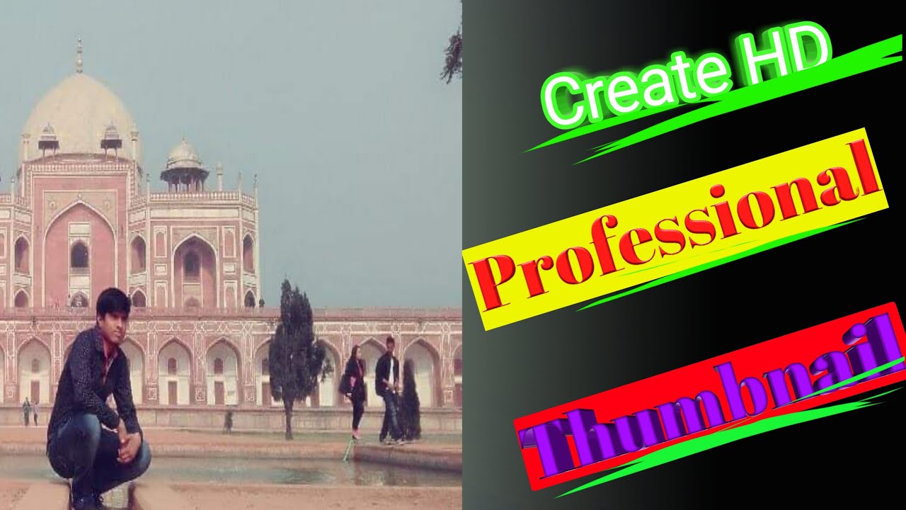 How To Make HD Professional Thumbnail using My Android phone 💯 % Best ...