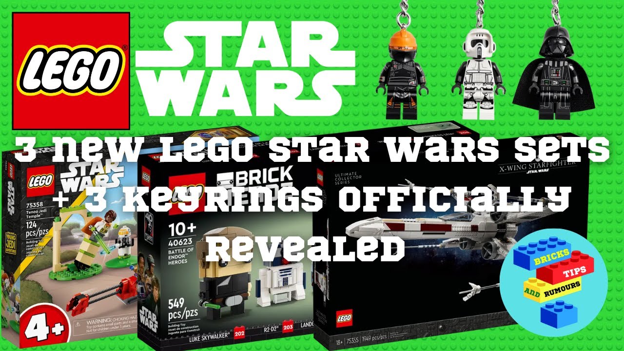 3 new Lego star wars sets + 3 keyrings officially revealed. Release ...