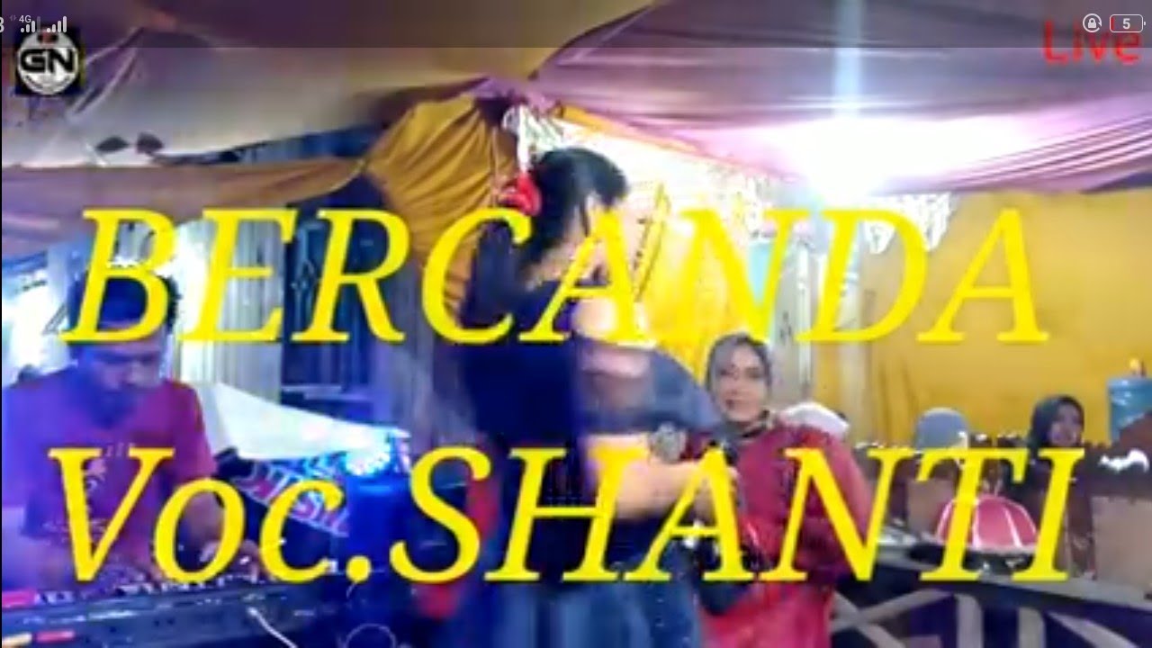 lagu dangdut.BERCANDA.degan goyangan manjanya Voc.SANTI.Live RJ musik ...