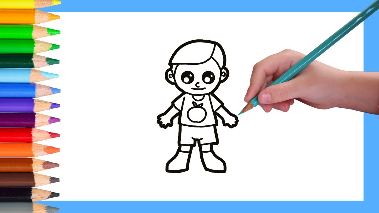Drawing For Kids | Drawing A Boy | Step by Step Tutorial Easily # ...