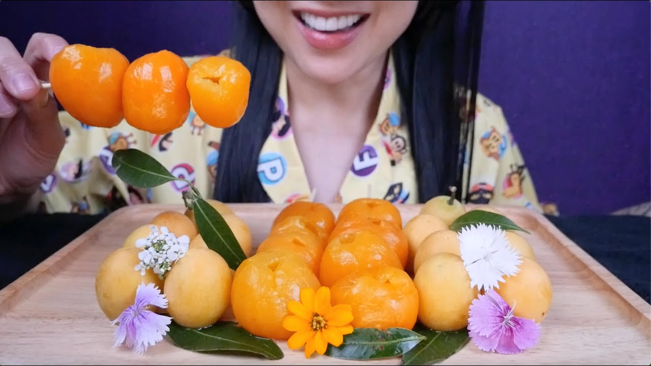 MANGO PLUM (ASMR EATING SOUNDS) NO TALKING | SAS-ASMR - YouTube