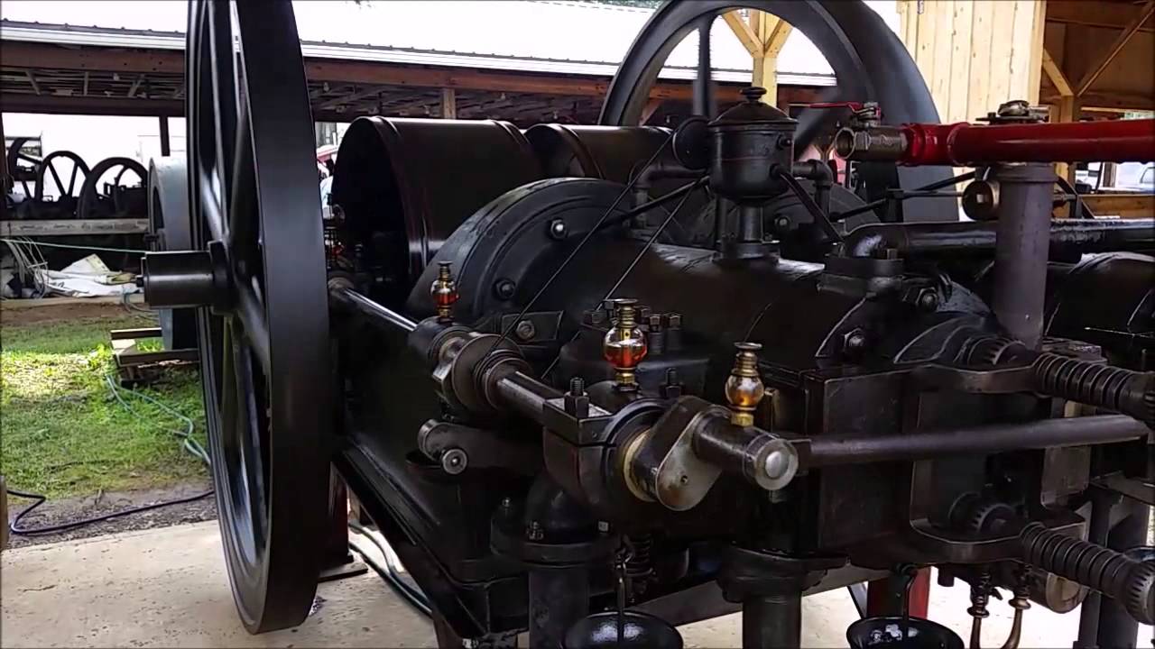 Twin Cylinder Slide Valve engine - YouTube