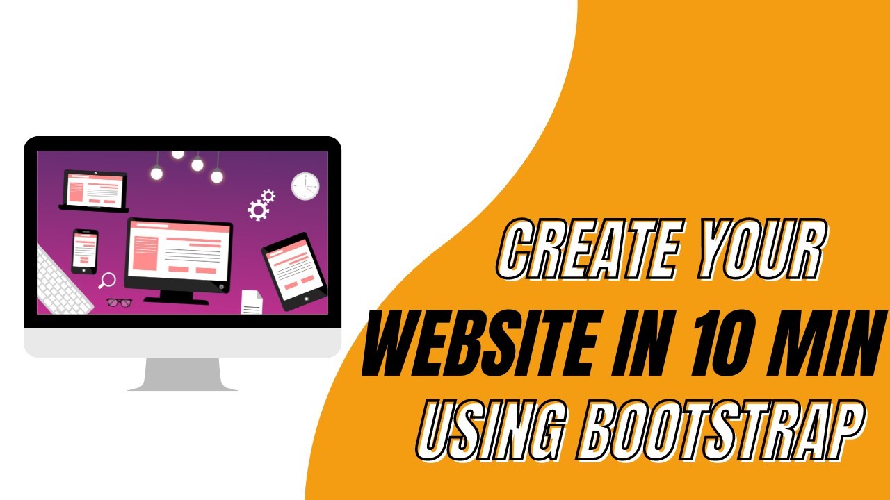 Create Website In Just 10min Using Bootstrap Bootstrap Html Css 1105