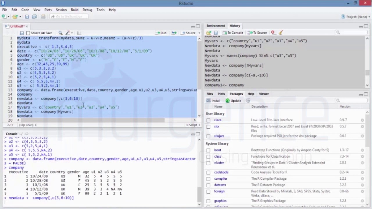 Data Manipulation in R | Data manipulation 3.3 | Analytics Tutorial ...
