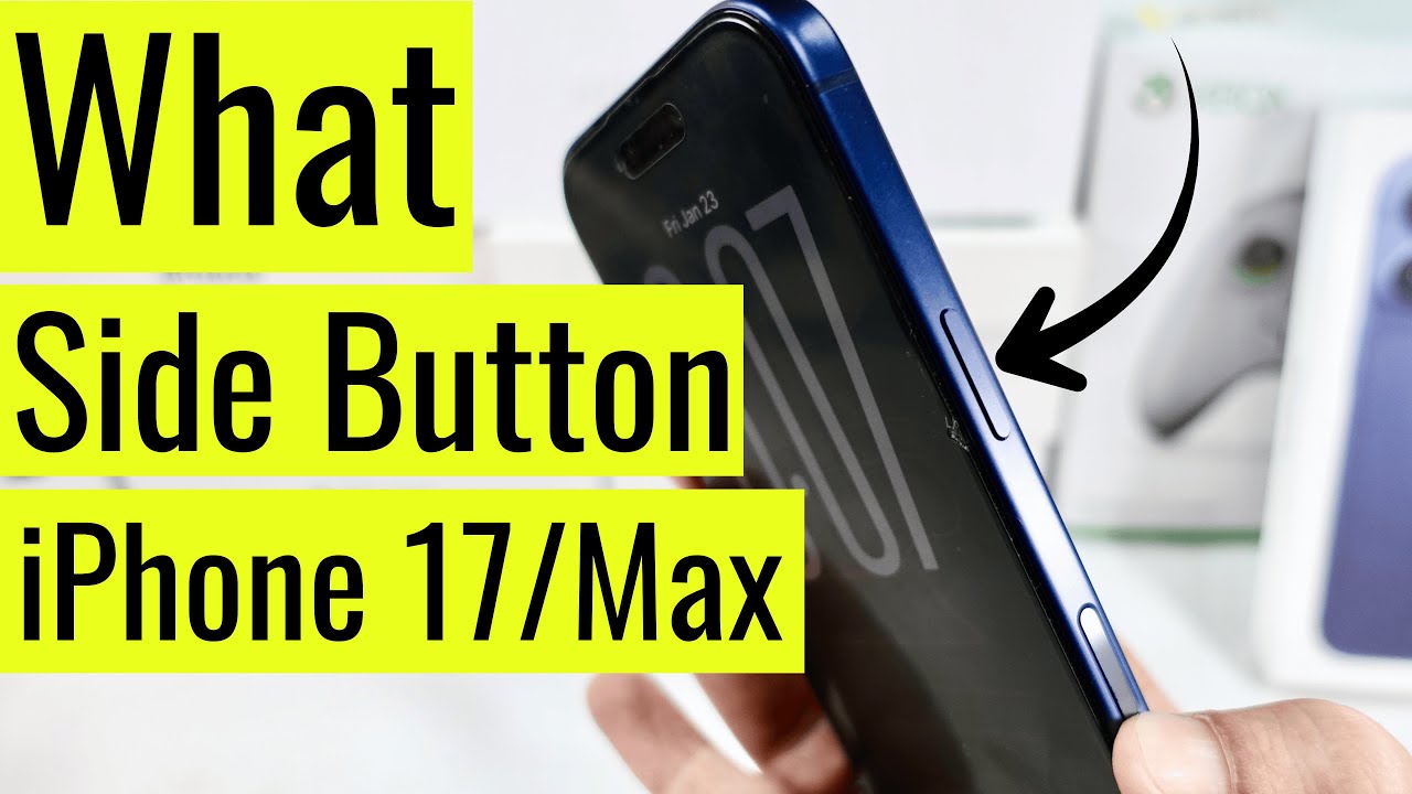 What is side button iPhone 17 Pro, 17 Pro Max (User Guide) - YouTube