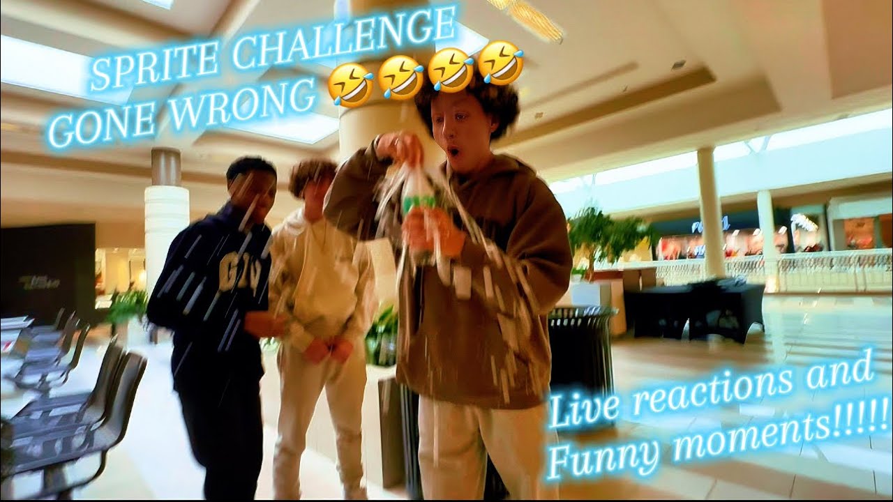 SPRITE CHALLENGE IN THE MALL! (GONE WRONG) - YouTube