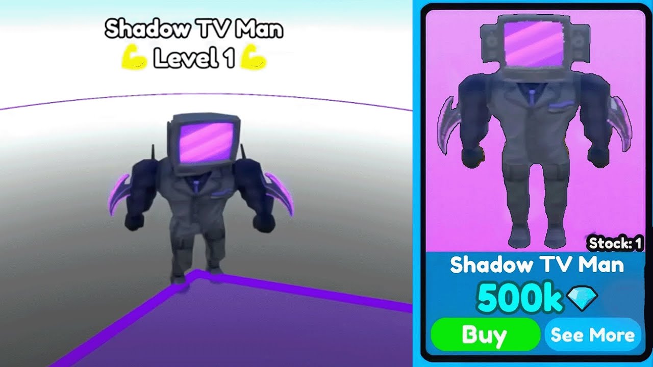 NEW SHADOW TV MAN LOOKS SO COOL in Toilet Tower Defense - YouTube