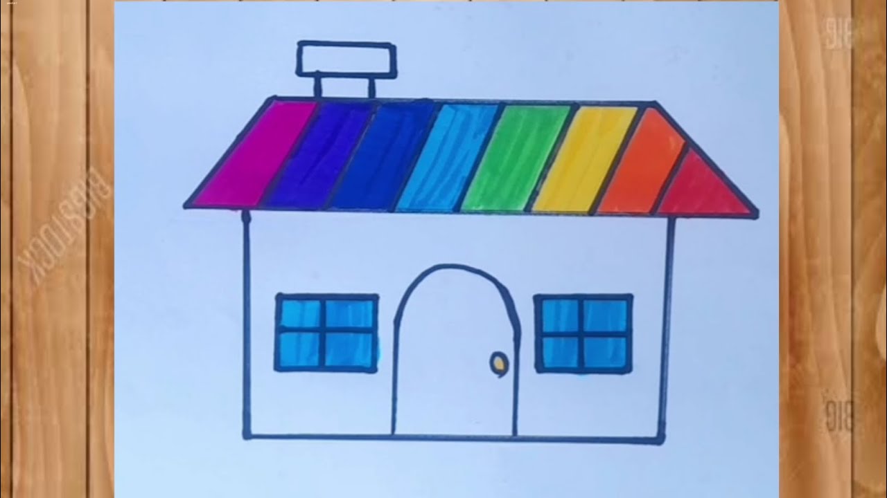 how to draw an easy house for beginner ||how to draw a house for ...