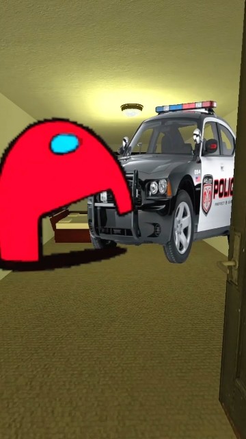 Among Us And Police Vehicle Chasing in Liminal Hotel Gmod - YouTube