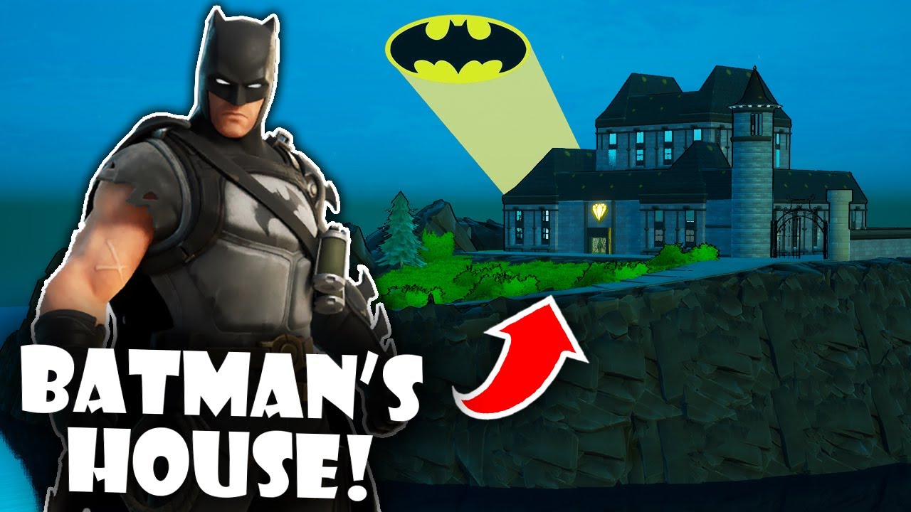 I Built Batman's House in Fortnite! (Batcave Included) - YouTube