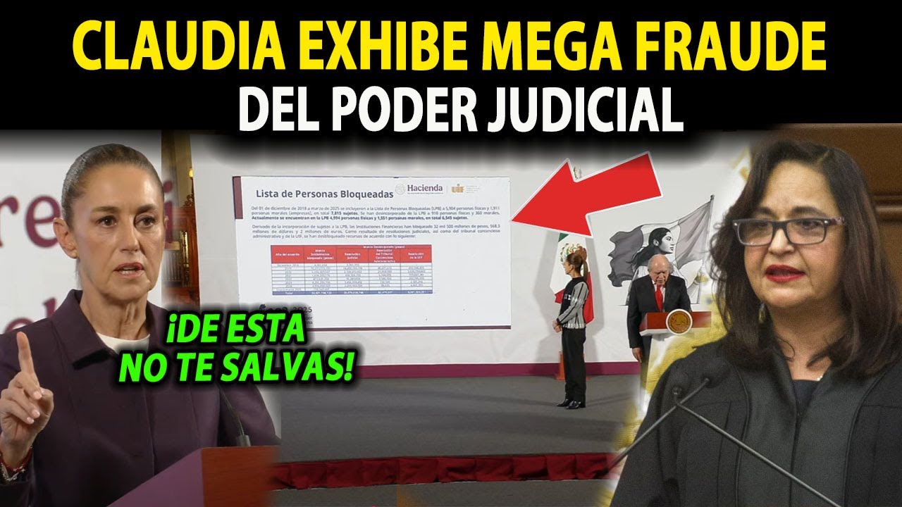 MARTES DE BOOM! CLAUDIA REVELA FR4UD3 MILLONARIO DEL PODER JUDICIAL ...