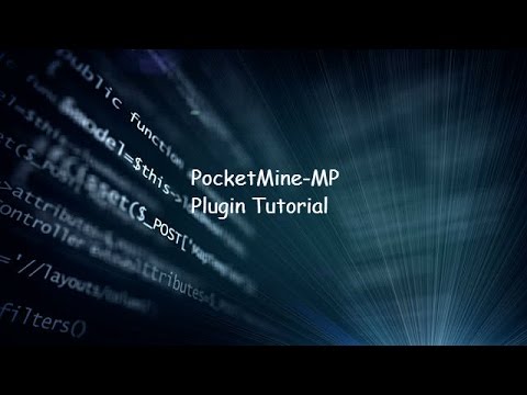 [PocketMine MP] plugin tutorial 1 - YouTube
