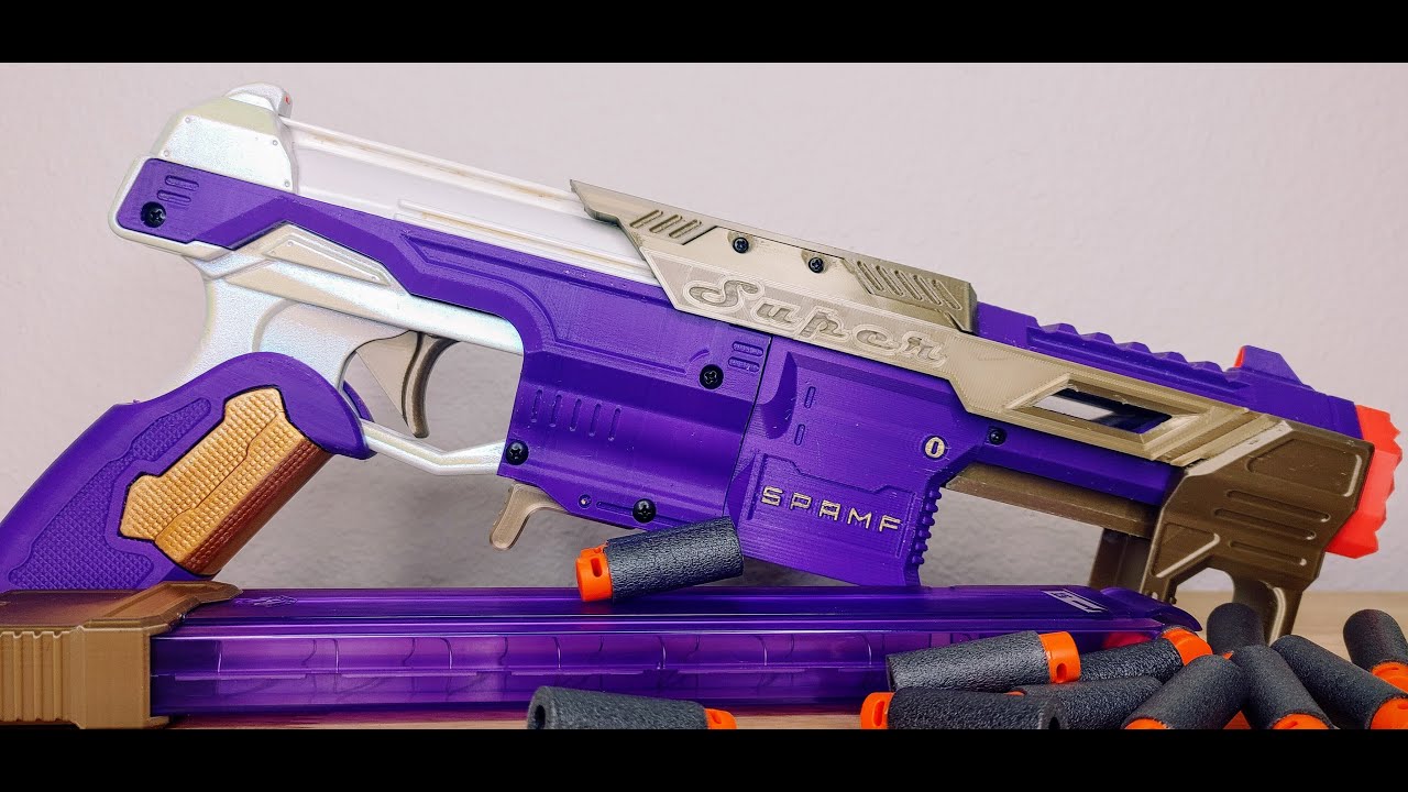 Super SPAMF, a modded Nerf Falconfire - YouTube