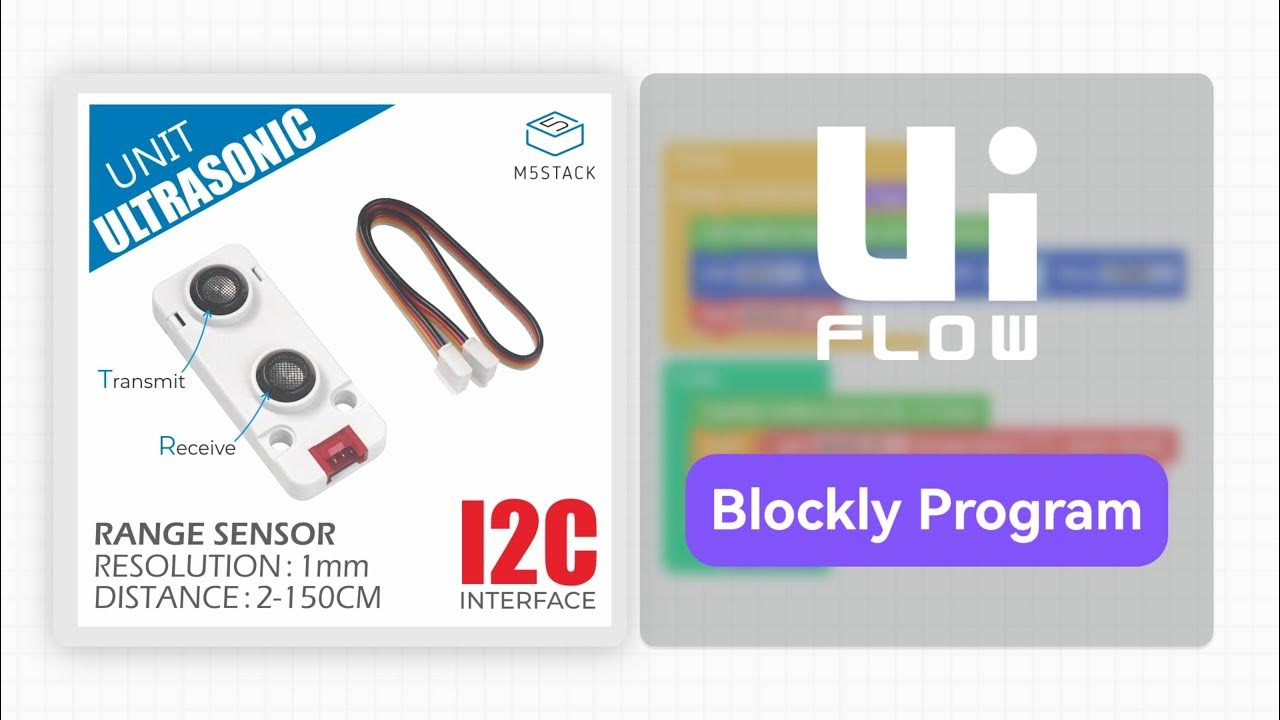 UIFlow2.0-Unit Programming application | Ultrasonicen I2C - YouTube