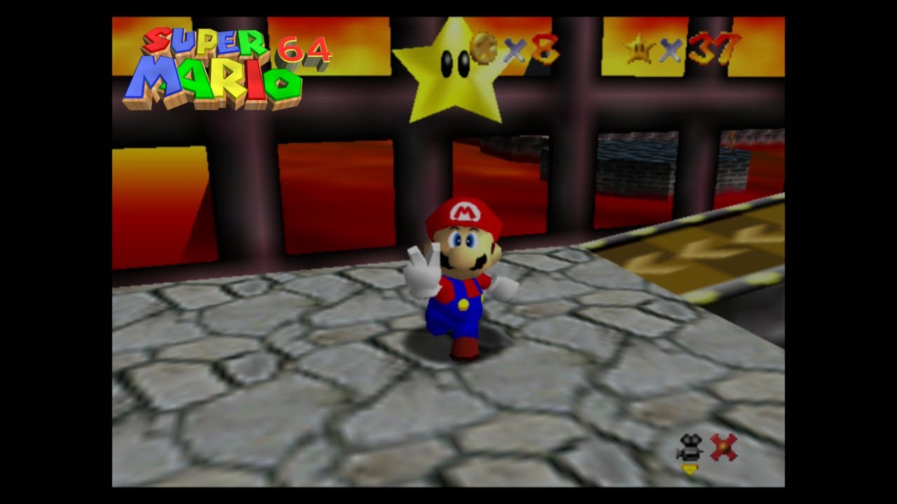 Super Mario 64 - Red-Hot Log Rolling (Lethal Lava Land) - YouTube